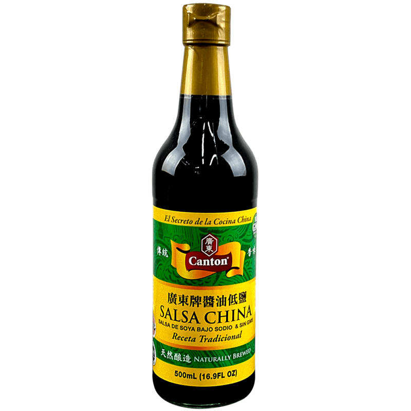 Salsa de Soya China Bajo en Sodio - 500 ml - Restaurantes Canton